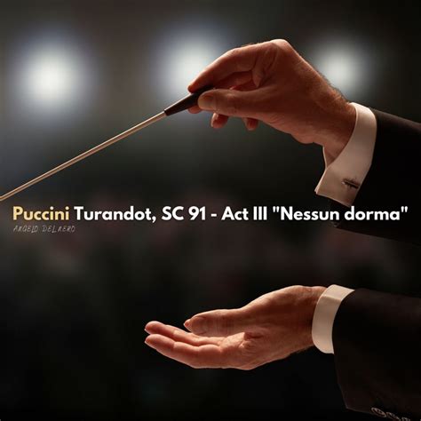 Puccini Turandot SC 91 Act III Nessun Dorma Angelo Del Nero