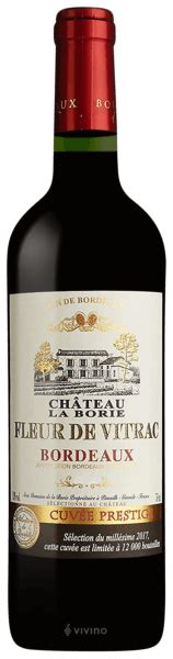 Château la Borie Fleur de Vitrac Cuvée Prestige Bordeaux Vivino Canada