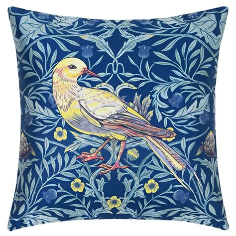 Декоративная подушка Bird and Flower Pattern Cushion купить в Москве с