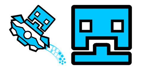 Geometry Dash Cube And Wave Cursors Custom Cursor Geometry Hot Sex