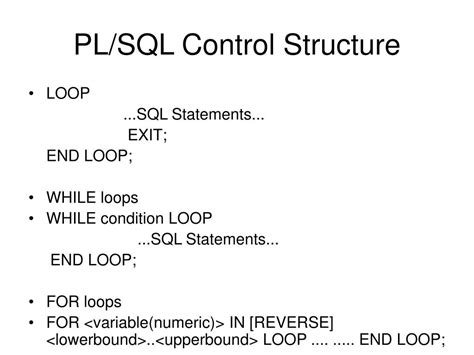 ppt introduction to pl sql powerpoint presentation free download id 477717