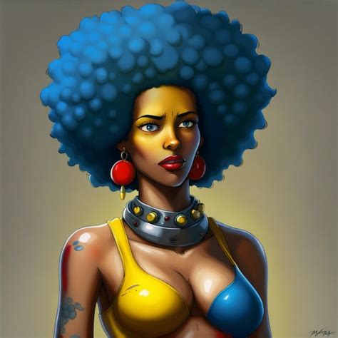 Premium Ai Image Marge Simpson Margin As If Homer Simpson Comes To Life Simpsons And Nedoroid