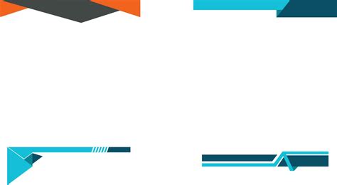 Footer For Letterhead Abstract Geometric Background Can Used For