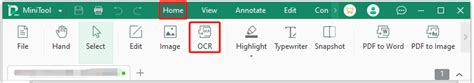 how to convert handwriting to text with minitool pdf editor