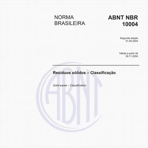 Target Normas ABNT NBR 10004 NBR10004 Resíduos sólidos