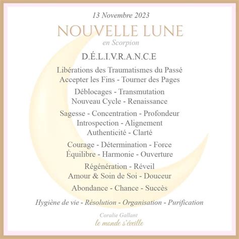 Recueil darticles sur la nouvelle Lune du 13 novembre 2023 à 10h27