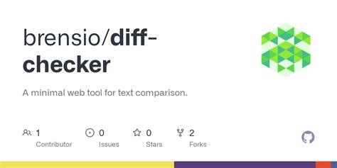GitHub Brensio Diff Checker A Minimal Web Tool For Text Comparison