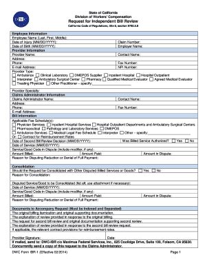 Fillable Online Dir Ca Qualified Medical Evaluator Fax Email Print