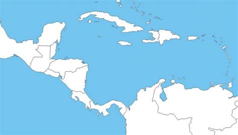 Infantil Resistencia Durante Mapa Del Caribe Y America Del Sur