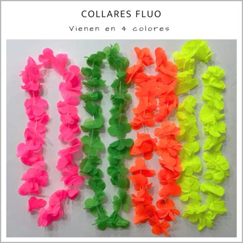 Collares Fluo Pack x 10 Panamá Cotillón