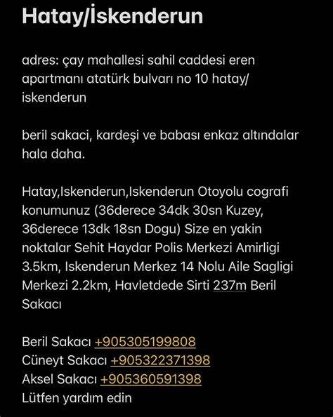 santi on Twitter RT belalcaggins Hatay İskenderunda yardımcı olalım