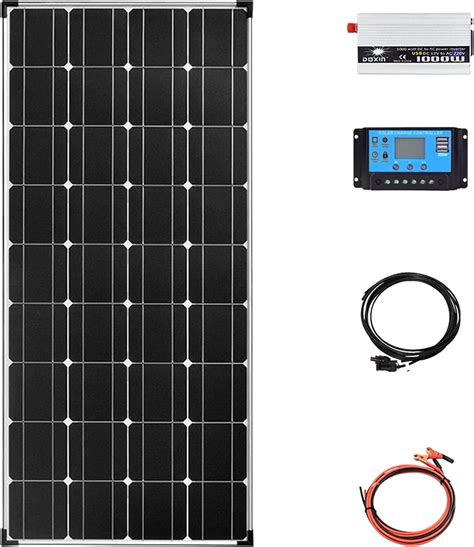 Solarmodul Solarmodul System Set Komplettes 12 V 110 V 220 V 1000 W