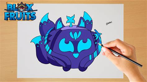 How To Draw Kitsune Fruit Step By Step Easy Drawing Blox Fruits