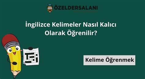 İngilizce Kelimeler Nasıl Kalıcı Olarak Öğrenilir Özel Ders Alanı