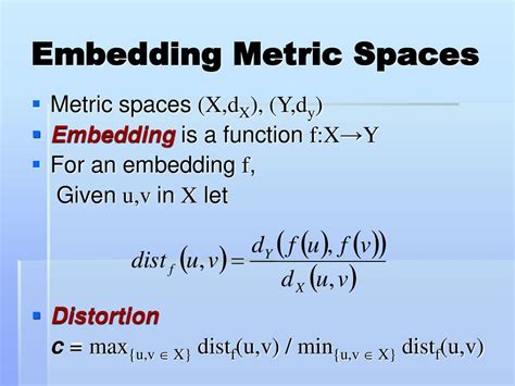 advances in metric embedding theory ppt download