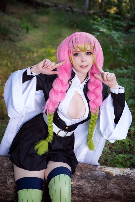Mitsuri Kanroji Demon Slayer Kimetsu No Yaiba Cosplay A Photo On