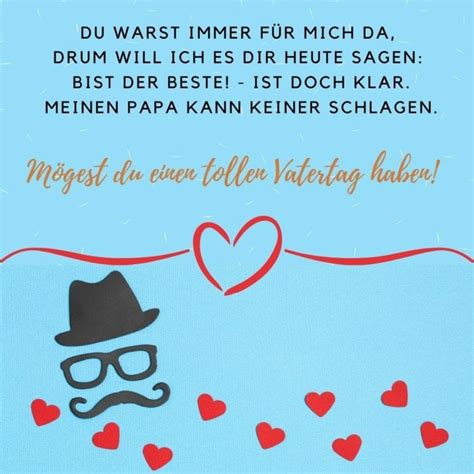Schöne Vatertagssprüche versenden Papa zum Herrentag ehren