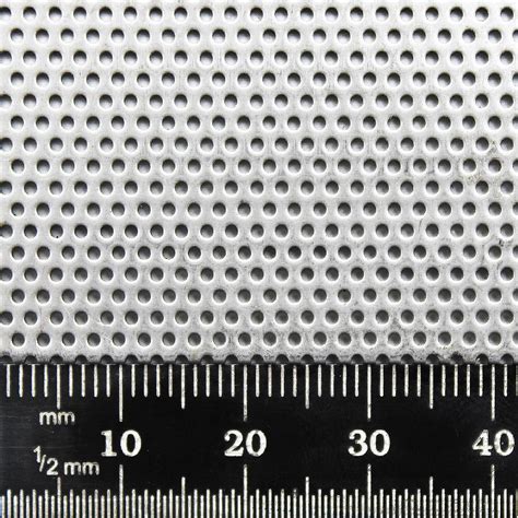 1mm Round Hole Perforated Stainless Steel Mesh Sheets 2mm Pitch 1mm