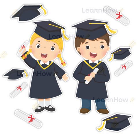 Dekoracja Szkolna Duże Dzieci z Biretami XXL Learnhow pl