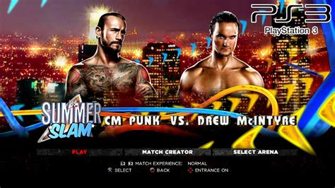 Wwe Ps Cm Punk Vs Drew Mcintyre K Mclassic Youtube