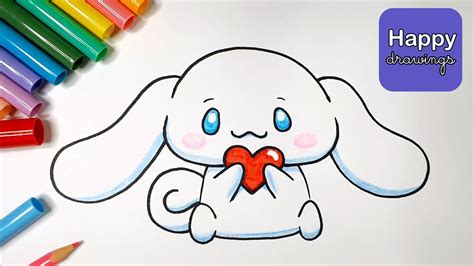 How To Draw Cinnamoroll Holding A Heart Easy Sanrio YouTube