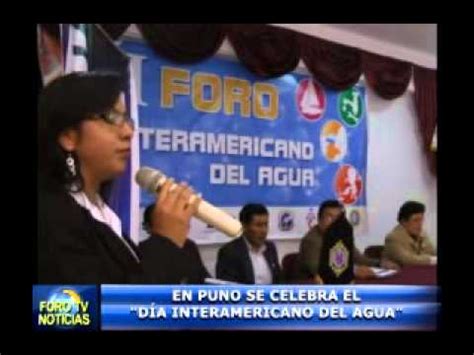 En Puno Se Celebra El D A Interamericano Del Agua Youtube