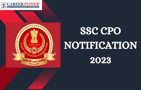 SSC CPO Notification 2023 Out For 1876 SI Vacancy