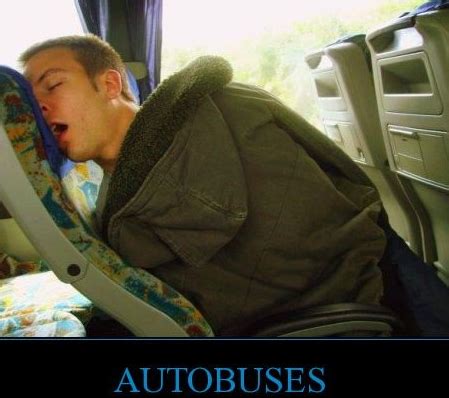 Durmiendo en el autobus sera que logra conciliar el sueño Autobus