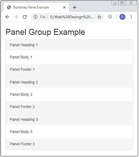 Bootstrap Panels