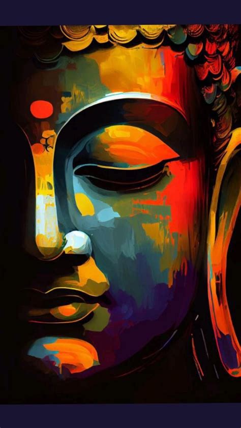 Colorful Buddha Art Painting