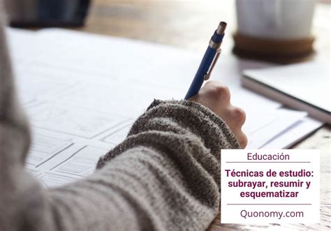 Cómo aprender a estudiar subrayado resúmenes y esquemas