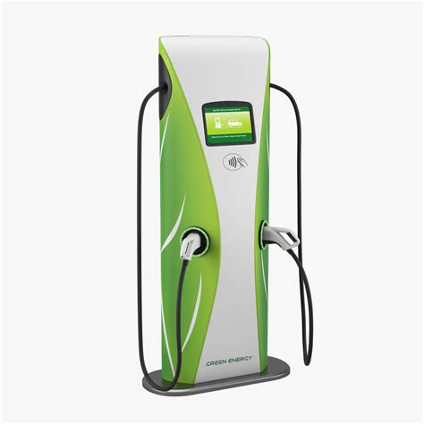 Electric Vehicle Charging Station 6 3D Model CGTrader