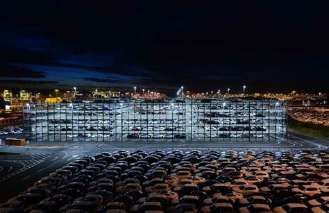 Das Autoterminal Der Blg Logistics In Bremerhaven