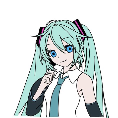 Instructions On How To Draw Hatsune Miku In Detail Step By Step For