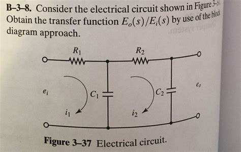 Solved B 3 8 Consider The Electrical Circuit Shown In Chegg