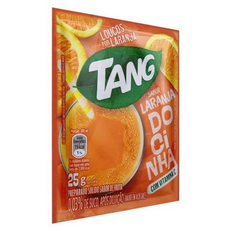 Refresco em Pó Laranja Docinha Tang Pacote 25g Supermercado Rafaela