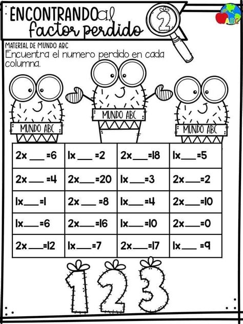 Fichas Tablas De Multiplicar Artofit