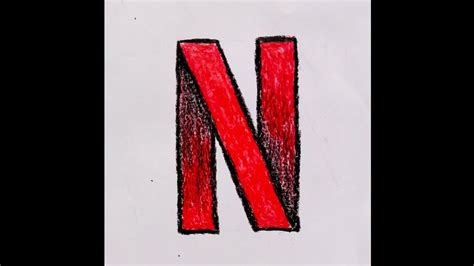 The Most Easiest Way To Draw Netflix Logo Using Rectangle Shape Easy