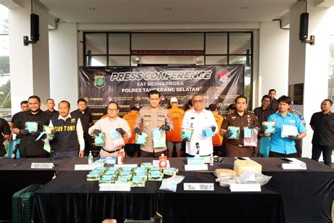 Benyamin Apresiasi Keberhasilan Polres Tangsel Sita 25 Kilogram Lebih