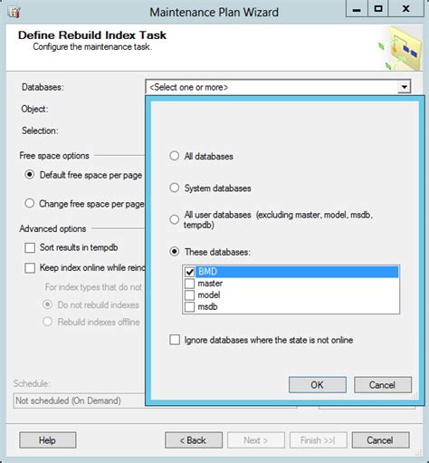 Creating An SQL Maintenance Plan