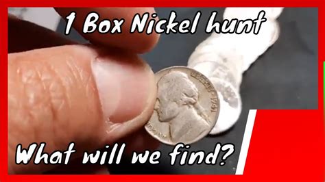 1 Box Nickel Hunt Coin Roll Hunting Nickels YouTube