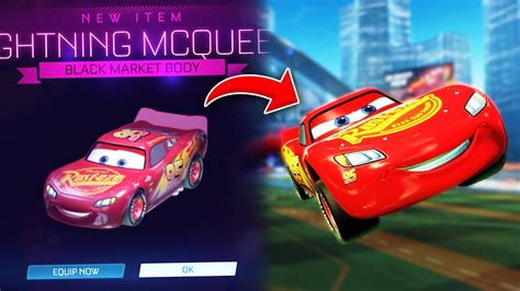 NEW LIGHTNING MCQUEEN GAMEPLAY ON ROCKET LEAGUE YouTube