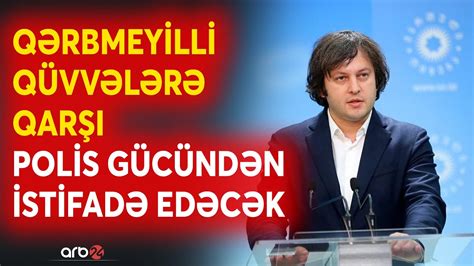 SON DƏQİQƏ Gürcüstanda vəziyyət gərginləşdi Kobaxidze güc