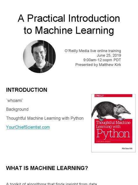 practicalintroductiontomachinelearning1561472049990 pdf pdf machine learning statistical