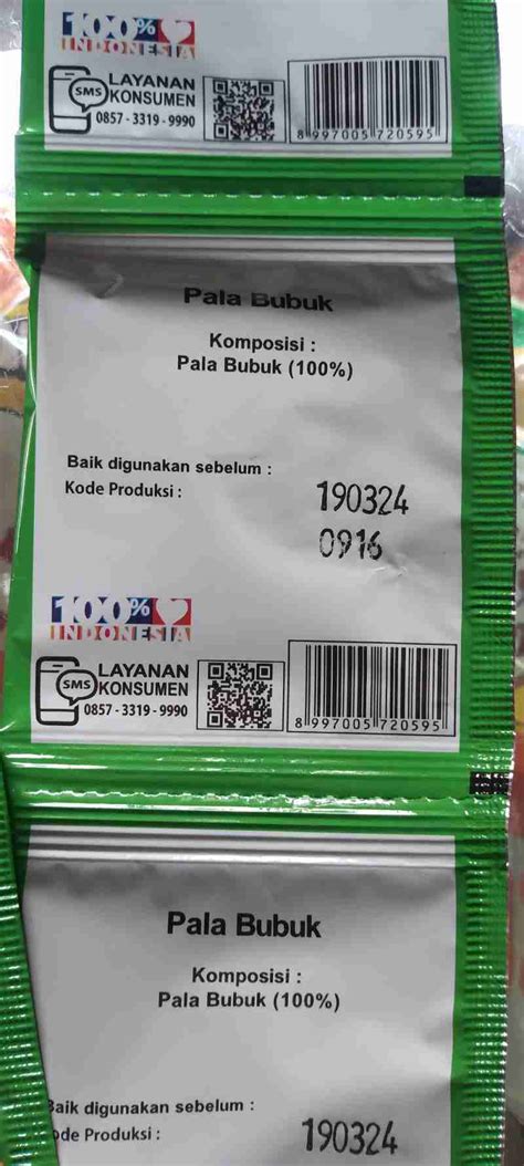Jual Pala Bubuk Pada Suka Nutmeg Powder Rempah Pala Bubuk 1 Renceng Isi