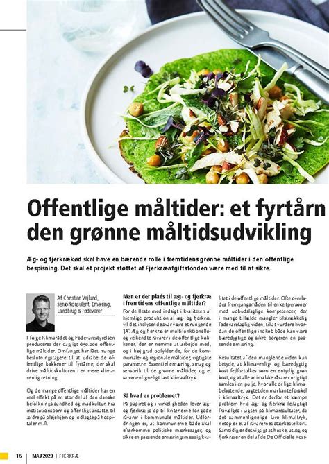 Offentlige måltider Et fyrtårn for den grønne måltidsudvikling Dansk
