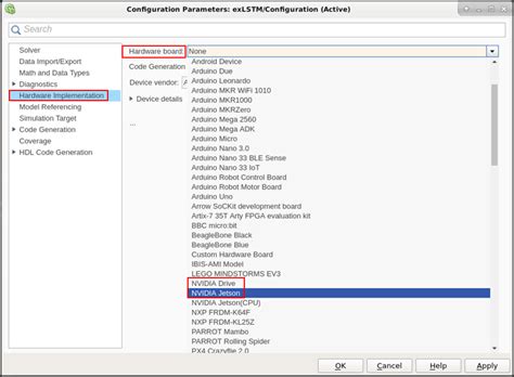 keyword spotting in audio using mfcc and lstm networks on nvidia embedded hardware from simulink