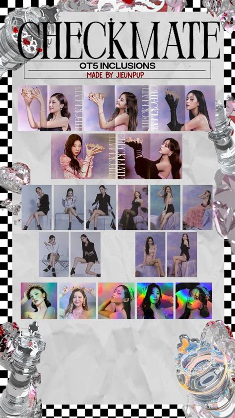 Checkmate In 2022 Photo Card Template Photocard Itzy