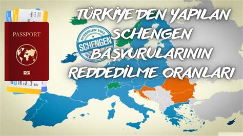 En Kolay ve En Zor Vize Alınan Ülkeler Schengen Vizesi Red Oranları