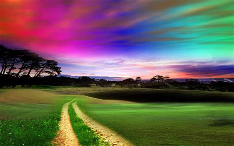 Rainbow On Mountain Hd Image Hd Wallpapers Riset